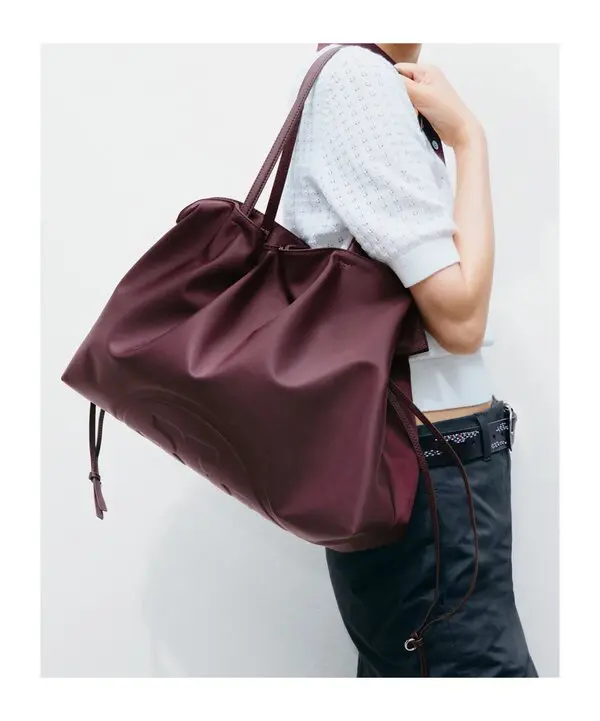Tory Burch Ella Nylon Drawstring Tote