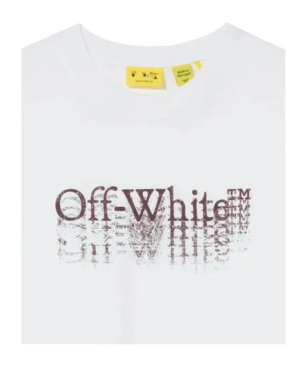 Off-White Big Bookish Stamp Cotton T-shirt - White