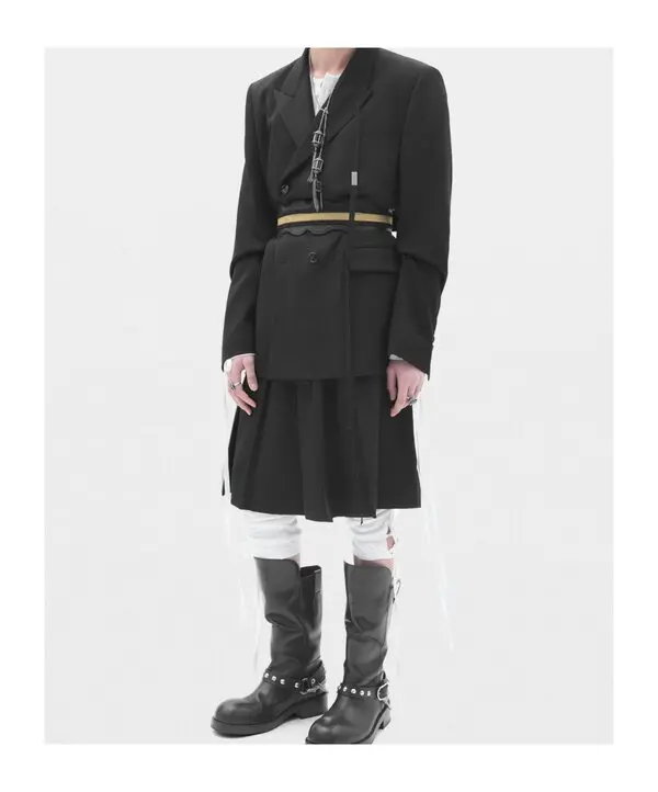 ANN DEMEULEMEESTER Pleated Wide-leg Bermuda Shorts