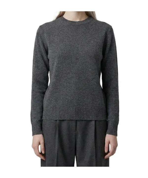 Max Mara Lume Crewneck Knitted Jumper - Dark Gray