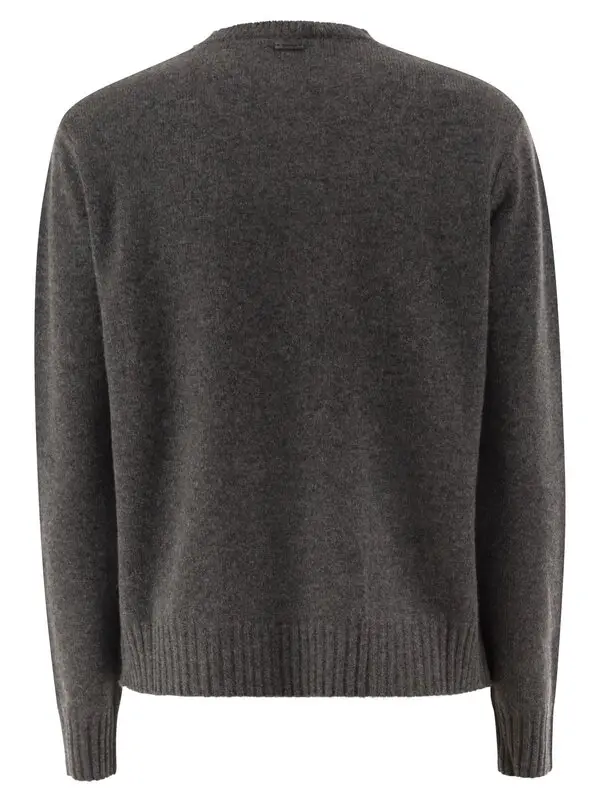 Max Mara Lume Crewneck Knitted Jumper - Dark Gray