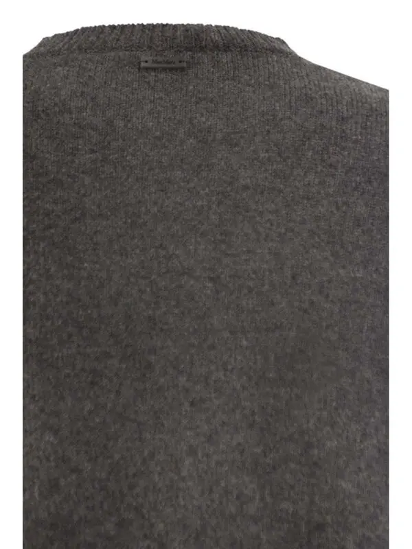 Max Mara Lume Crewneck Knitted Jumper - Dark Gray