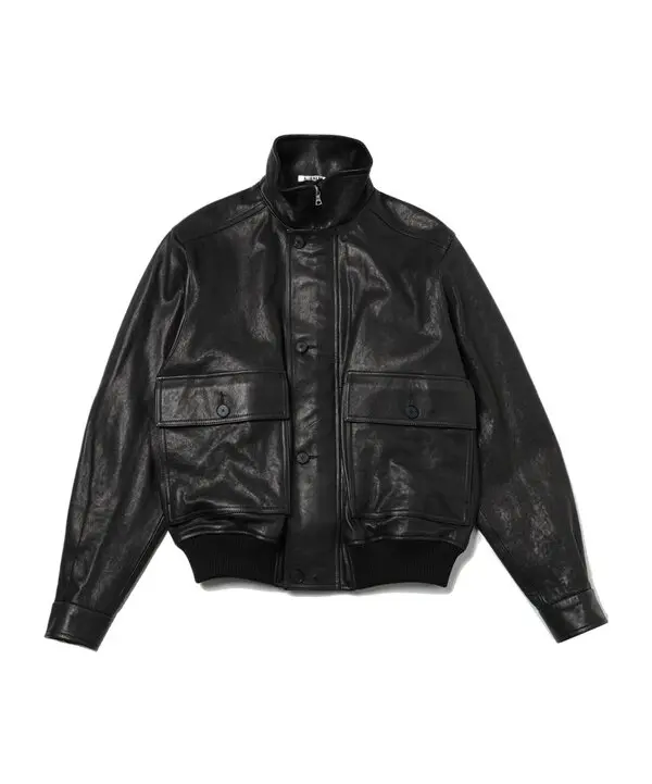 Auralee Textured Leather Blouson