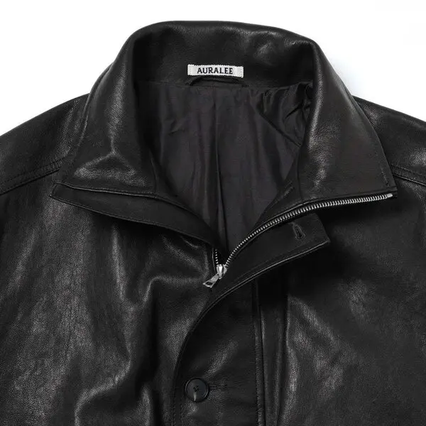 Auralee Textured Leather Blouson