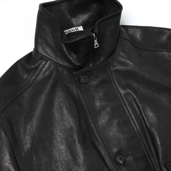 Auralee Textured Leather Blouson