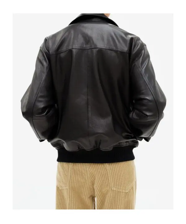 Auralee Textured Leather Blouson