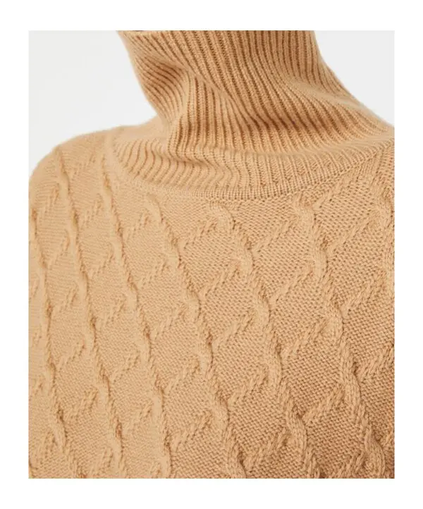 Max Mara Oversized Diamond Wool And Cashmere Sweater