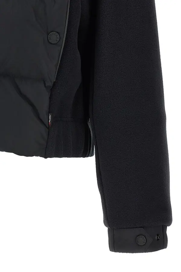 Moncler Panelled Quilted Puffer Jacket - Black