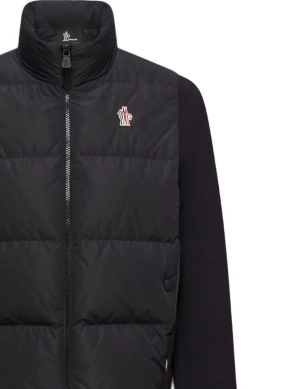 Moncler Panelled Quilted Puffer Jacket - Black