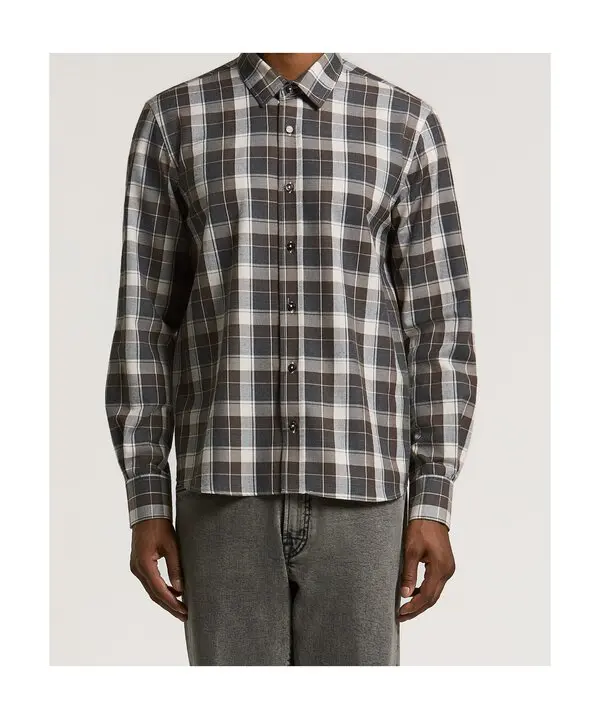 Peserico Long-sleeved Plaid Shirt