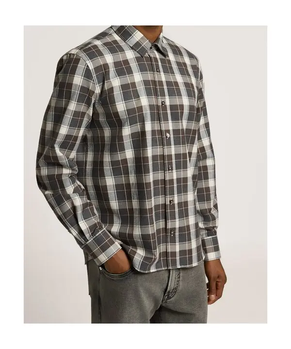 Peserico Long-sleeved Plaid Shirt
