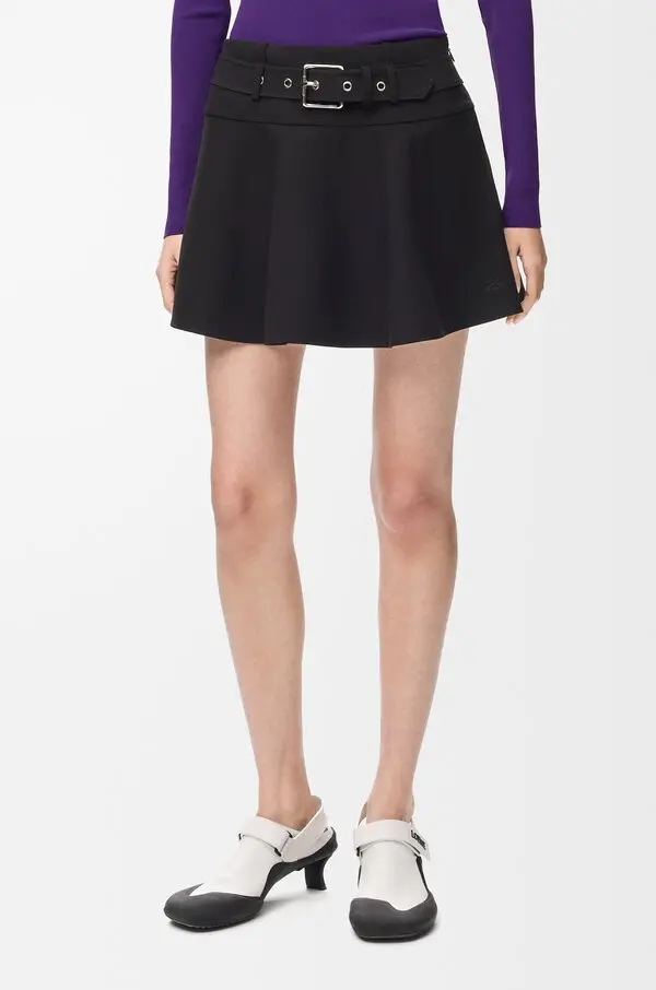 Loewe Mini Skirt In Cotton