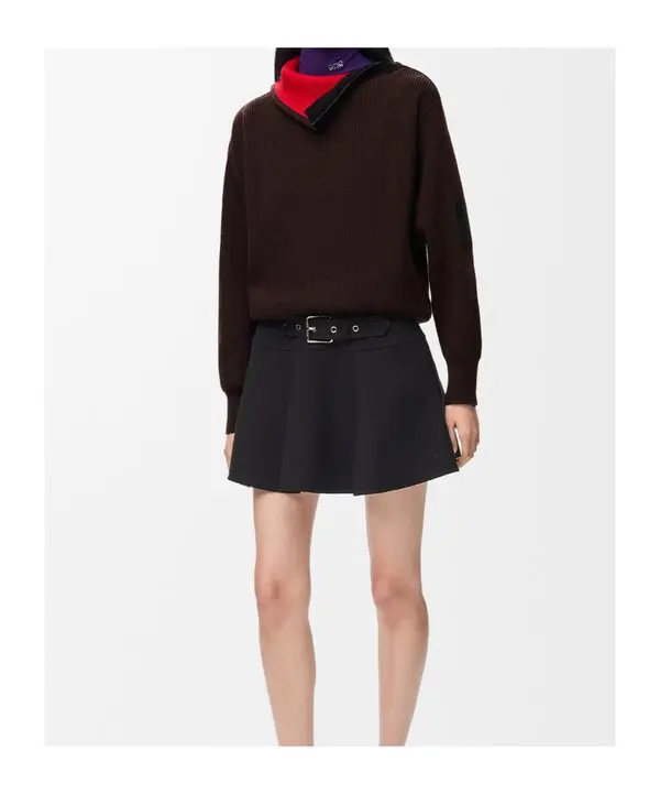 Loewe Mini Skirt In Cotton