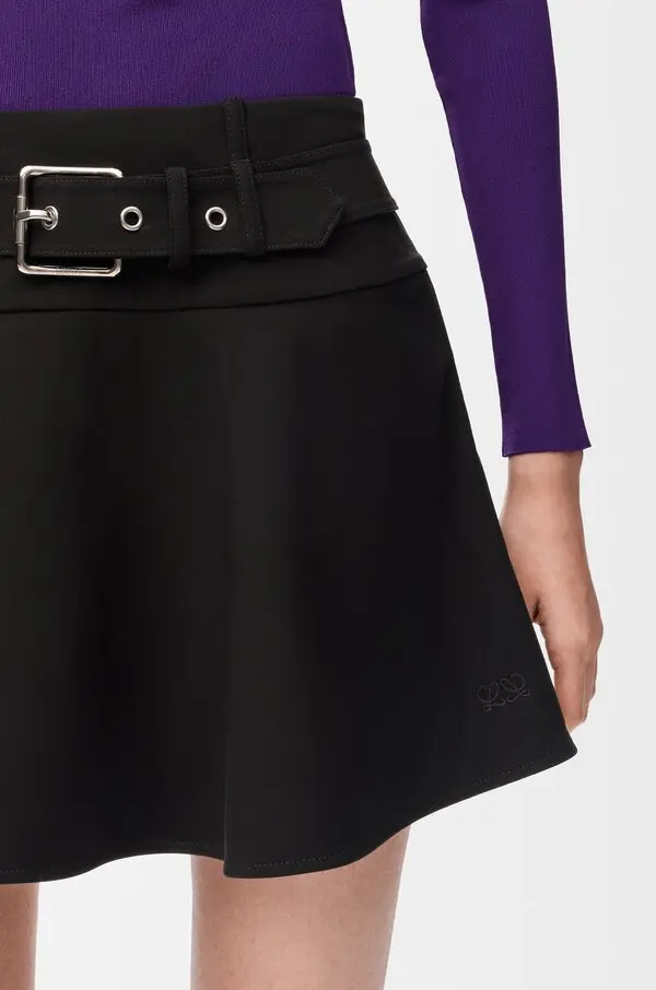 Loewe Mini Skirt In Cotton