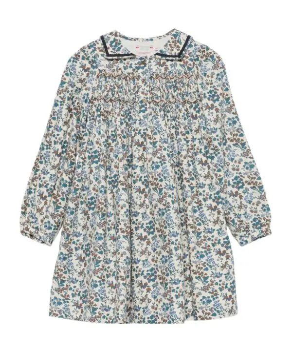 Bonpoint Floral-print Smocked Dress - No