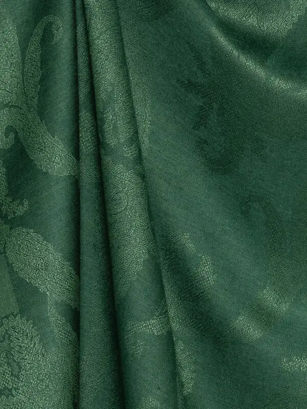 Etro Paisley-jacquard Fringed Scarf