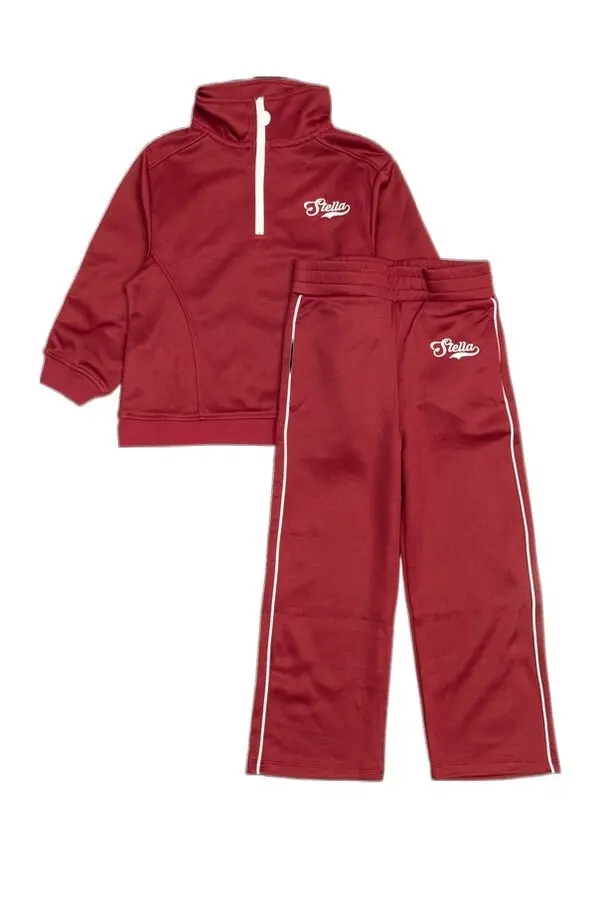 Stella McCartney Long-sleeve Sweatshirt And Pants Set - Wine Red