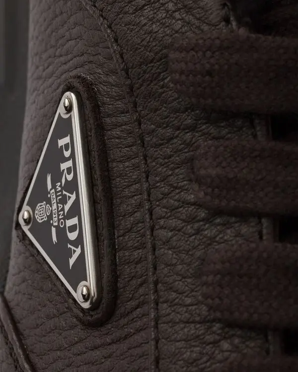 Prada Triangle-logo Lace-up Sneakers