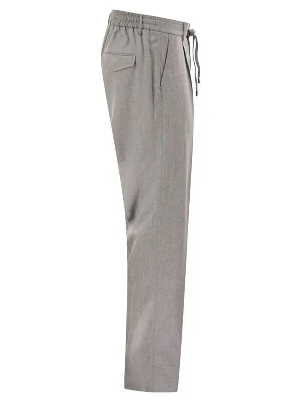 Peserico Drawstring Casual Trousers