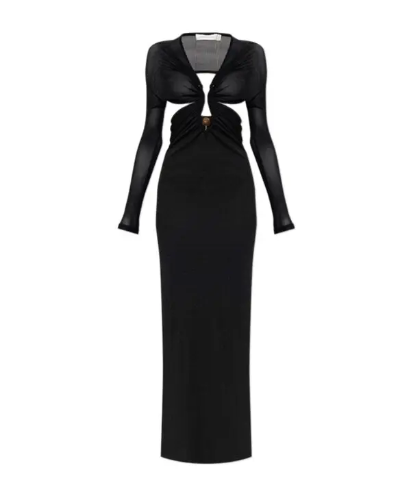 Christopher Esber Cut-out Long-sleeve Dress - Black