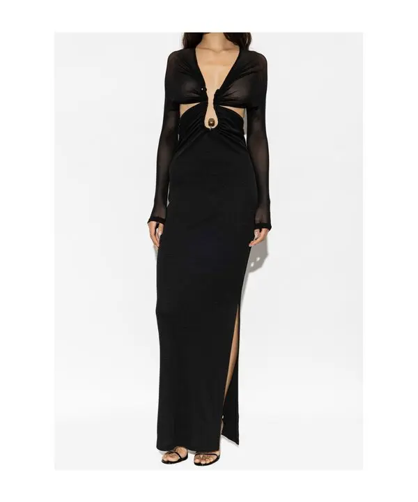 Christopher Esber Cut-out Long-sleeve Dress