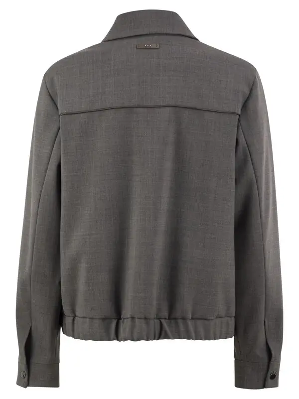Peserico Long-sleeve Casual Zip-up Jacket