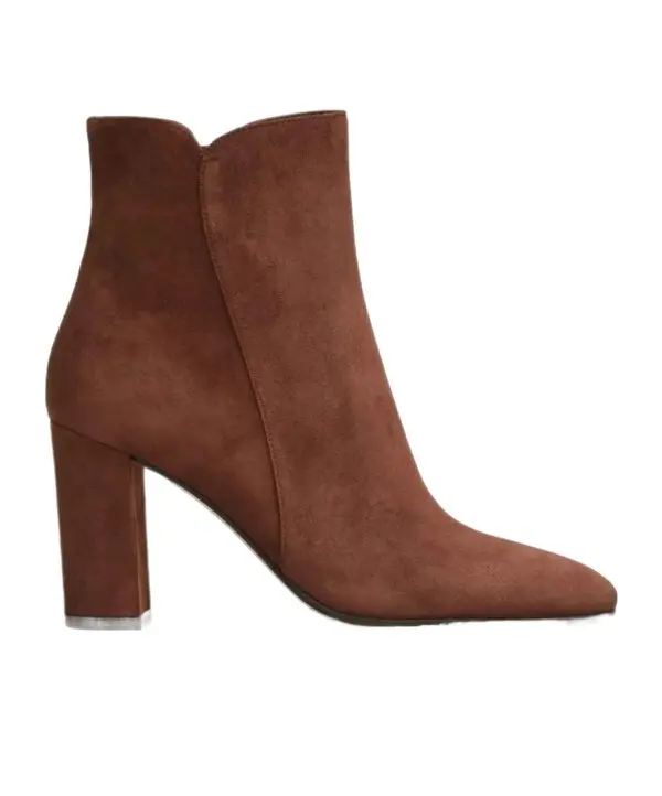 GIANVITO ROSSI Suede Block-heel Ankle Boots