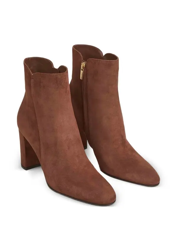 GIANVITO ROSSI Suede Block-heel Ankle Boots