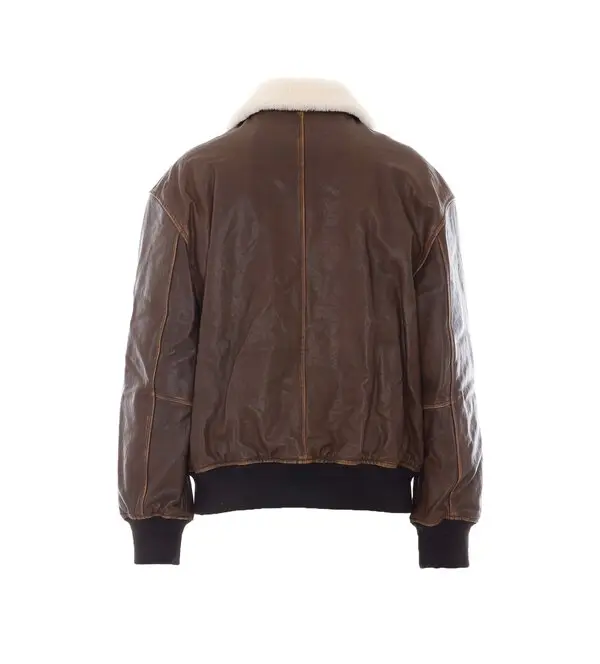DUNST Oversized Shearling Collar Jacket