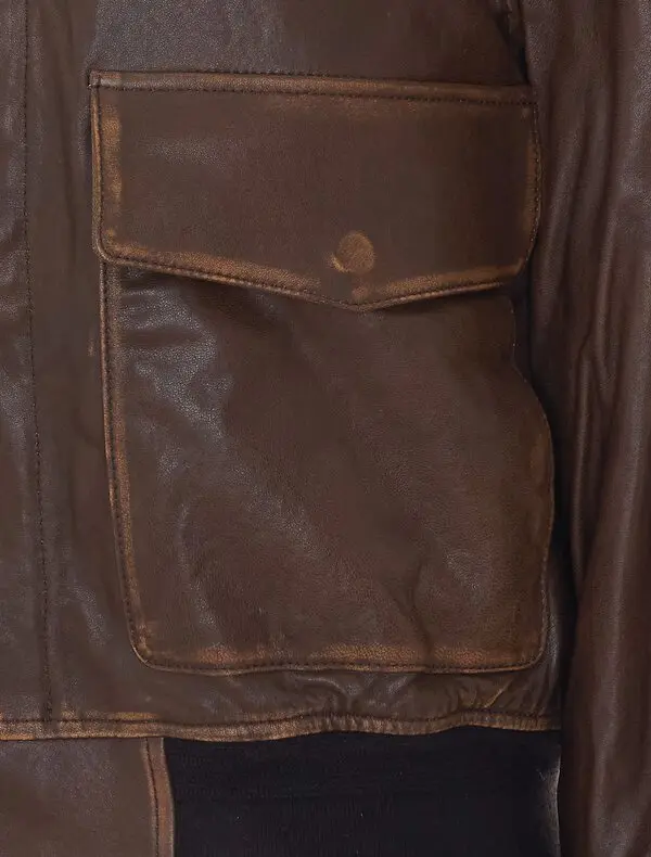 DUNST Oversized Shearling Collar Jacket