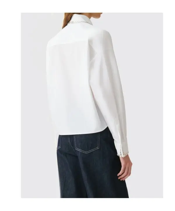 Fabiana Filippi Embellished Long-sleeve Shirt