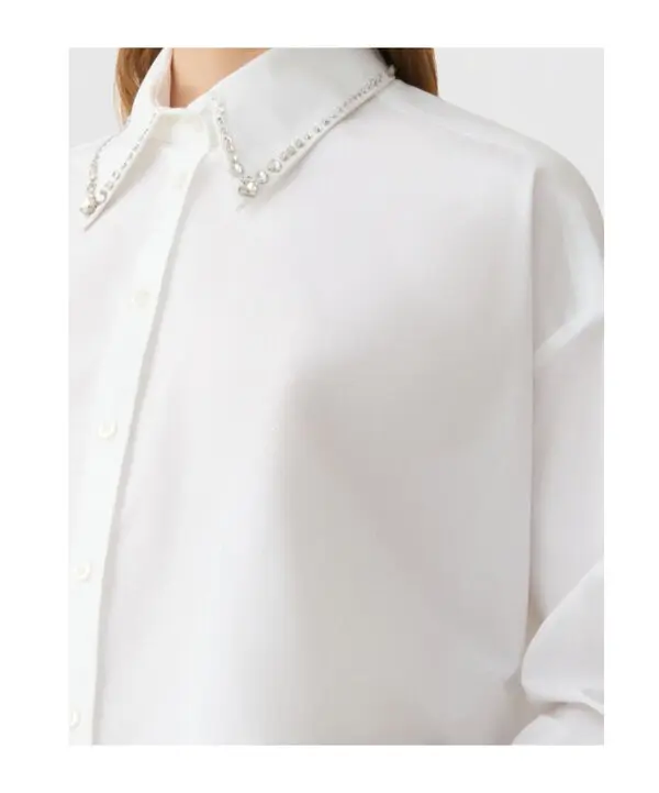 Fabiana Filippi Embellished Long-sleeve Shirt