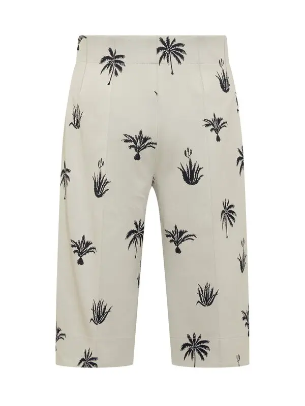 JIL SANDER Palm Tree-print Shorts
