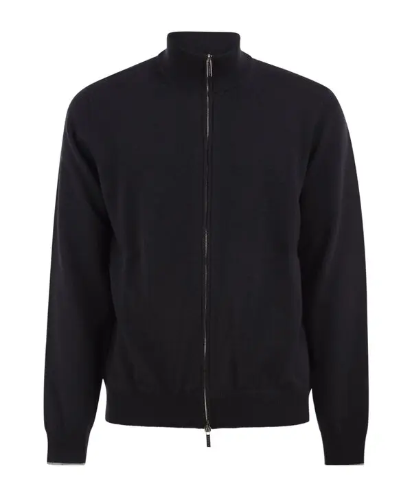 Peserico Long-sleeve Casual Zip-up Jacket - Black