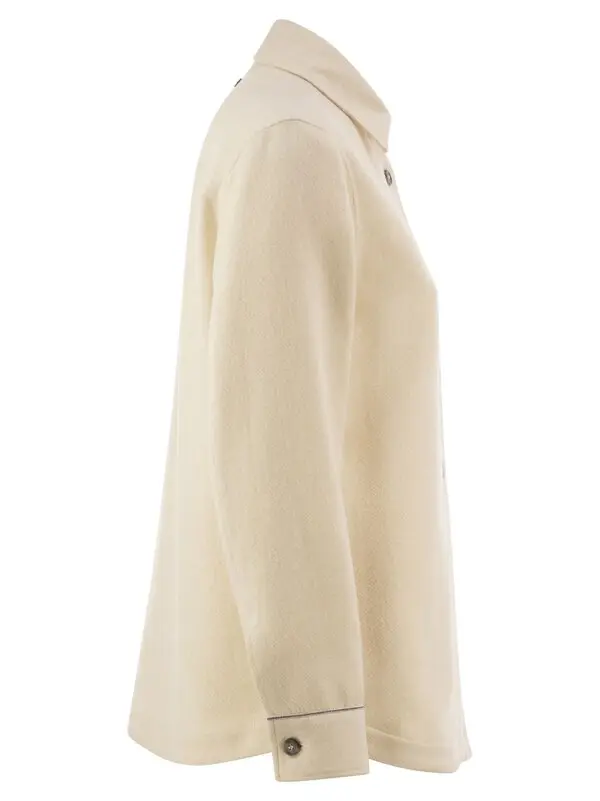Peserico Button-front Long-sleeve Casual Shirt-style Jacket
