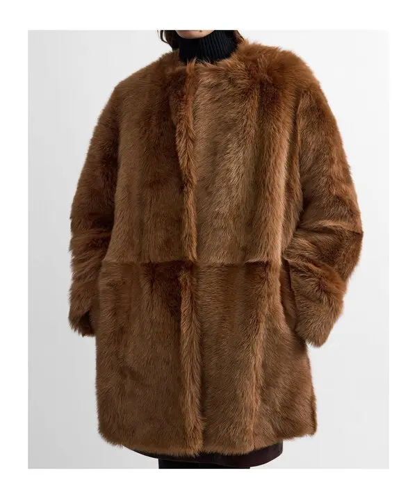 TOTEME Short Silky Shearling Coat