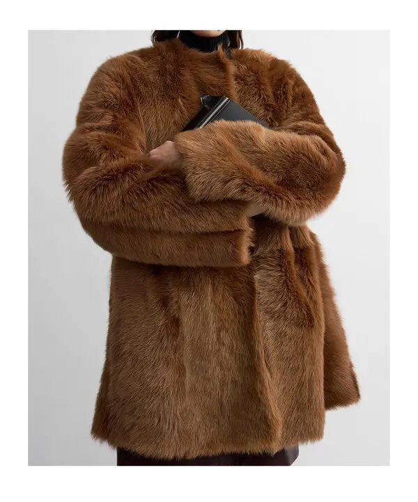 TOTEME Short Silky Shearling Coat