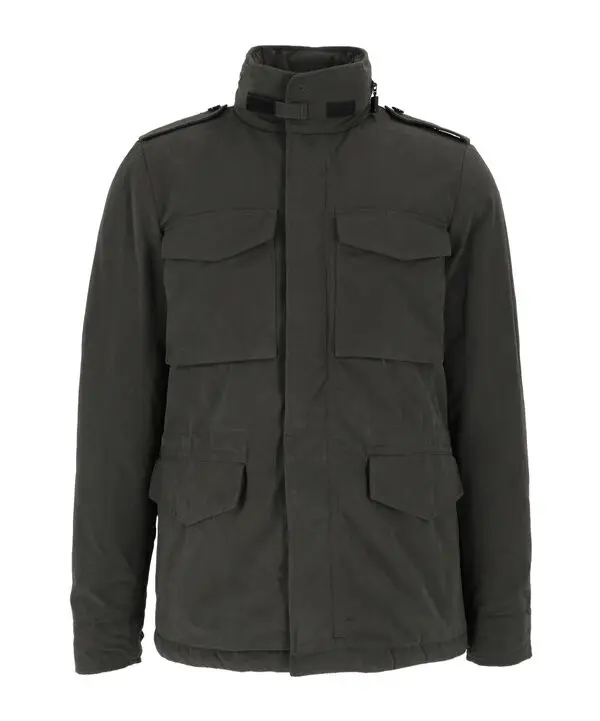 Aspesi High Neck Long-sleeved Jacket - Black
