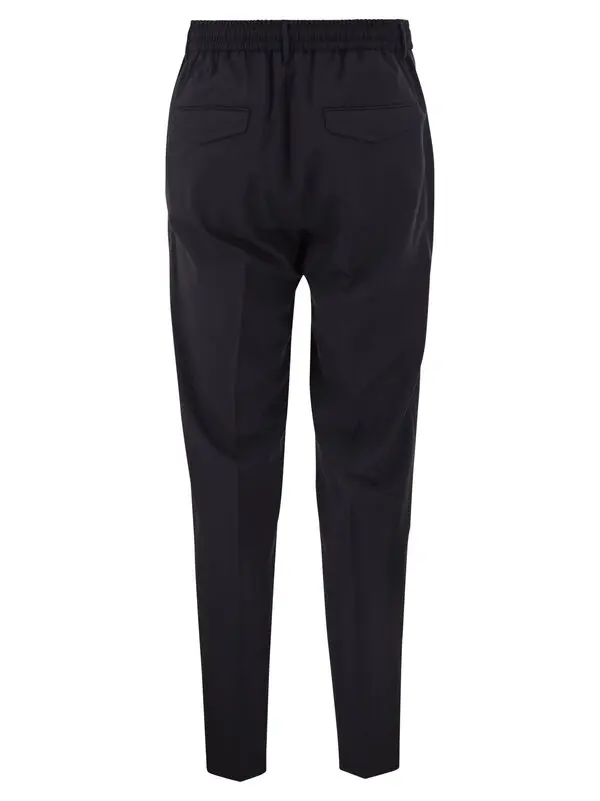 Peserico Drawstring Casual Trousers