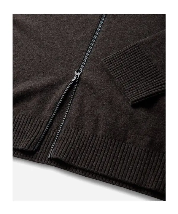 Stone Island Logo-patch Zip-up Wool Sweater