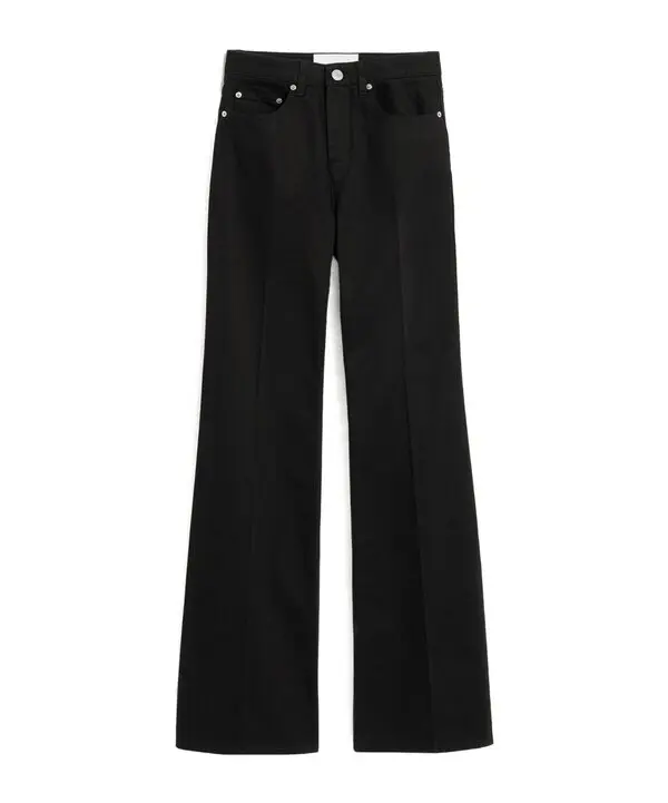 AMI Paris Flared Leg Jeans - Black