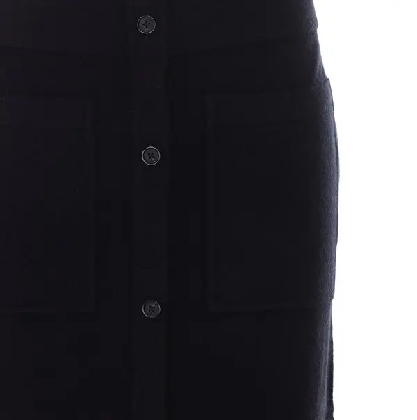 TOTEME Buttoned Cashmere Skirt - Black