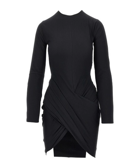 Jacquemus Long-sleeved Dress - Black