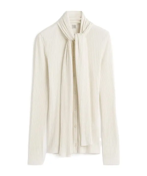 TOTEME Long-sleeve Knit T-shirt - Off White