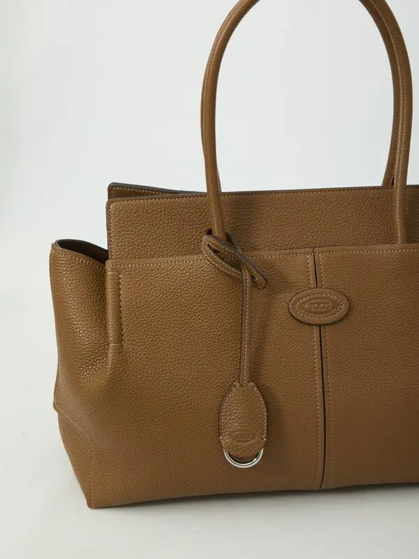 TOD'S Hammered Leather Medium Tote Bag