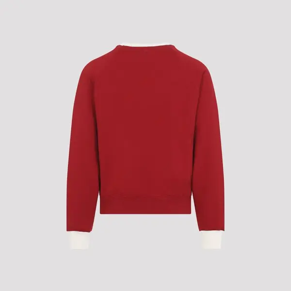 AMI Paris Logo Embroidered Crewneck Sweatshirt