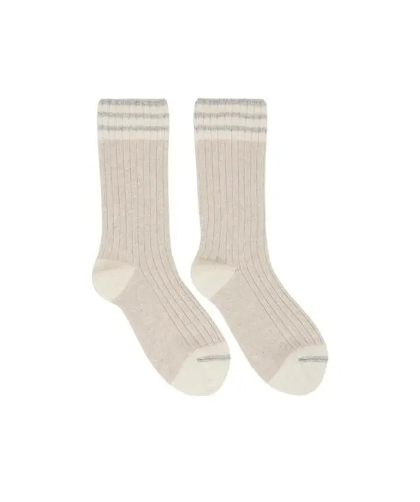 Brunello Cucinelli Ribbed-knit Cashmere Socks