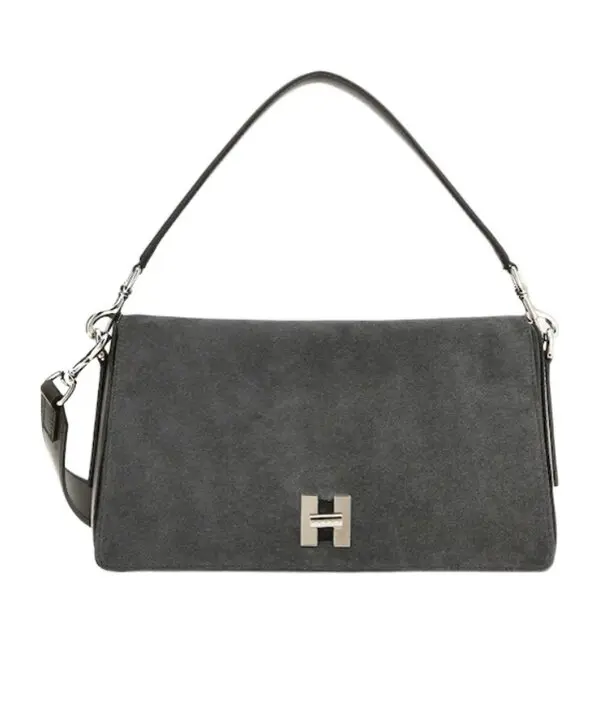 Hogan H-turn Flap Bag - Grey