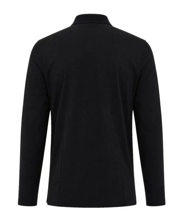 Emporio Armani Button Detailed Long-sleeved Polo Shirt