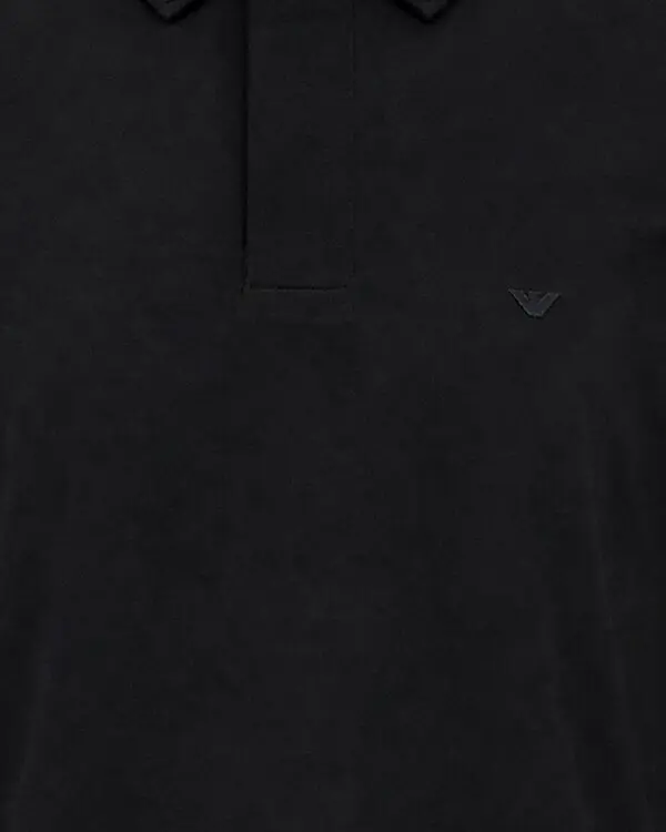 Emporio Armani Button Detailed Long-sleeved Polo Shirt